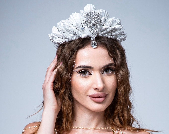 Gold Mermaid Crown Adult Mermaid Crown Mermaid Costume Accessory ...