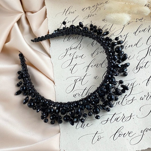 Black Tiara - Etsy