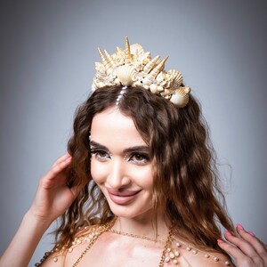 Gold Mermaid Crown Adult Mermaid Crown Mermaid Costume Accessory ...