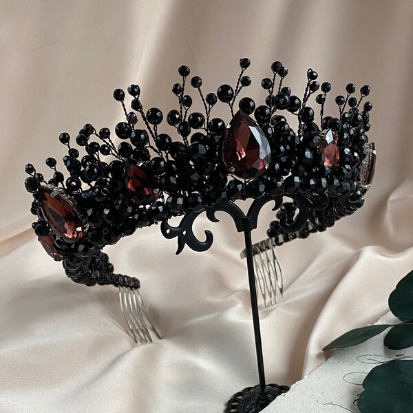 Black Tiara - Etsy