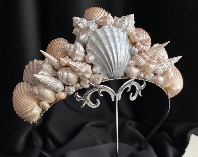 Mermaid Crown for Women Sea Shell Crown Mermaid Shell Crown Mermaid ...