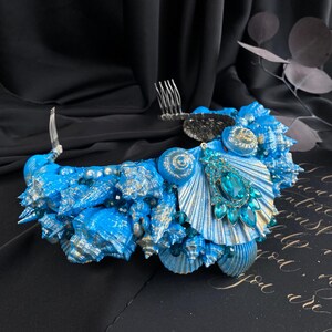 Blue Seashell Mermaid Crown - Etsy
