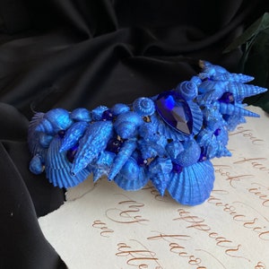 Blue Mermaid Crown Seashell Crown Seashell Tiara Ocean Hair Accessories ...