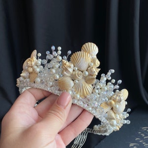 Gold Mermaid Crown Adult Mermaid Crown Mermaid Costume Accessory ...