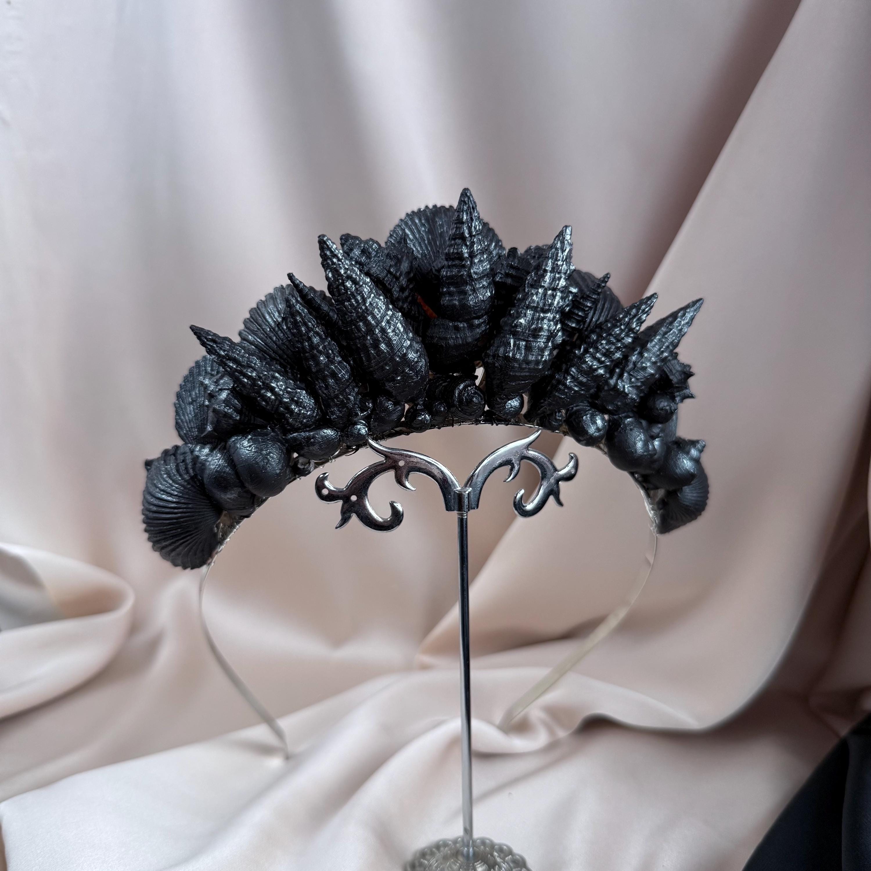 Black Seashell Crown - Etsy