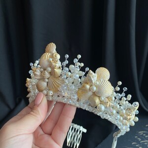 Gold Mermaid Crown Adult Mermaid Crown Mermaid Costume Accessory ...