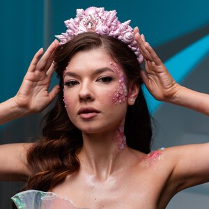Pink Seashell Mermaid Crown - Etsy