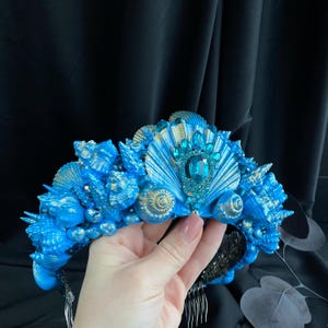 Blue Seashell Mermaid Crown - Etsy