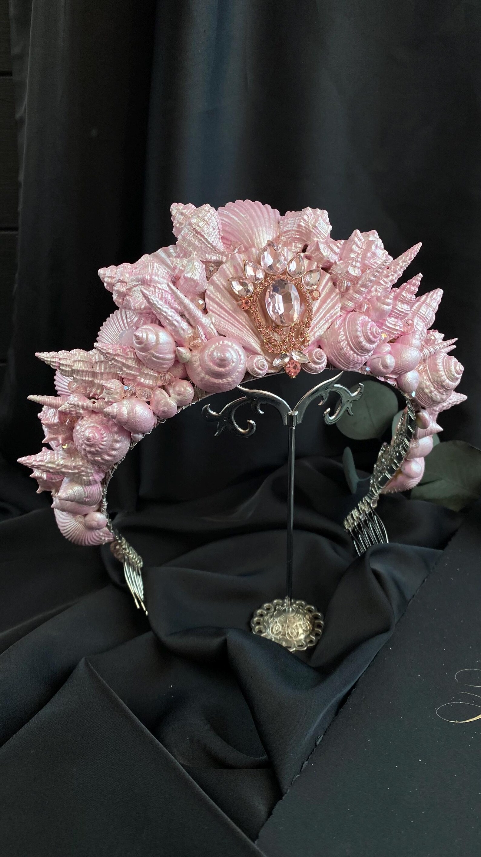 Pink Seashell Mermaid Crown - Etsy