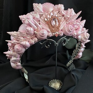 Pink Seashell Mermaid Crown - Etsy