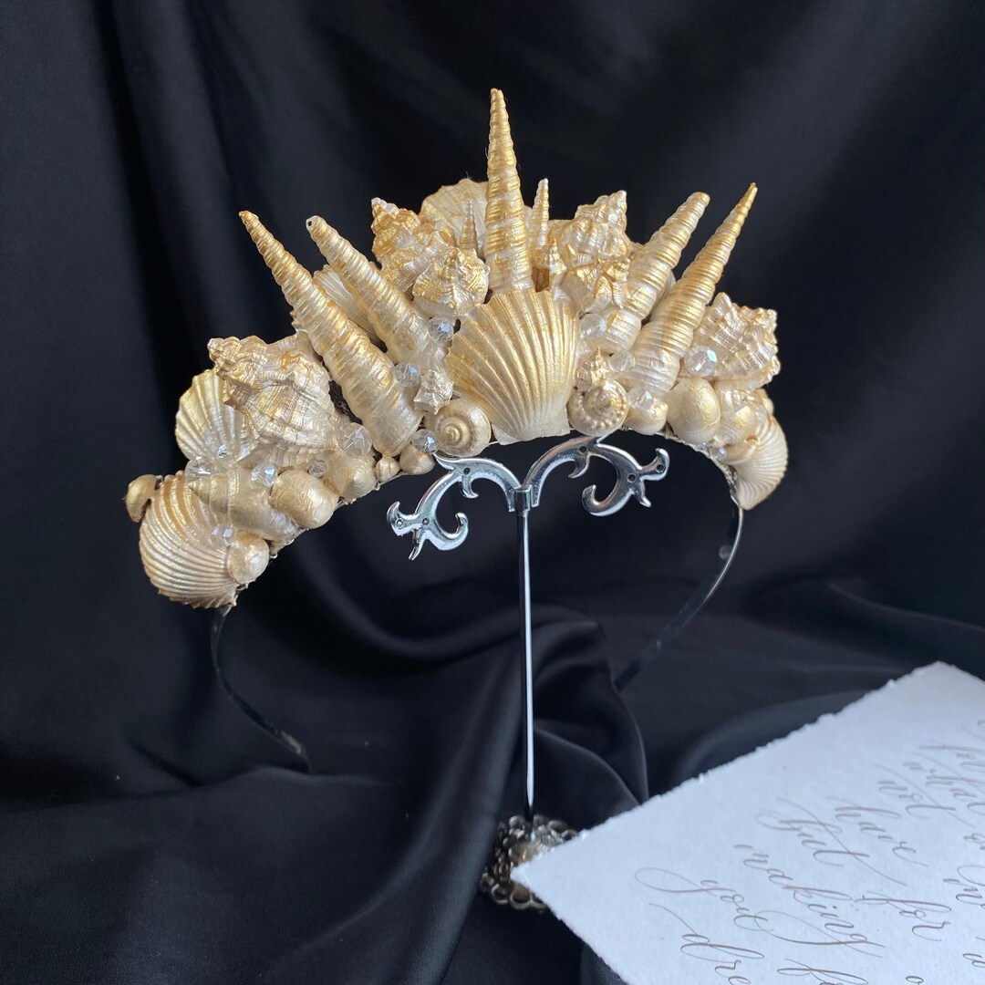 Gold Mermaid Crown Adult Mermaid Crown Mermaid Costume Accessory ...