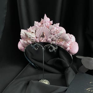 Pink Mermaid Crown Seashell Crown Seashell Tiara Ocean Hair Accessories ...