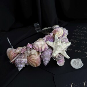 Pink Mermaid Crown Seashell Crown Seashell Tiara Ocean Hair Accessories ...