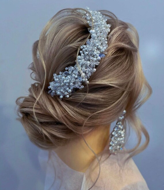 Bridal Tiara Silver Tiara Crystal Bridal Crown Wedding Tiara | Etsy