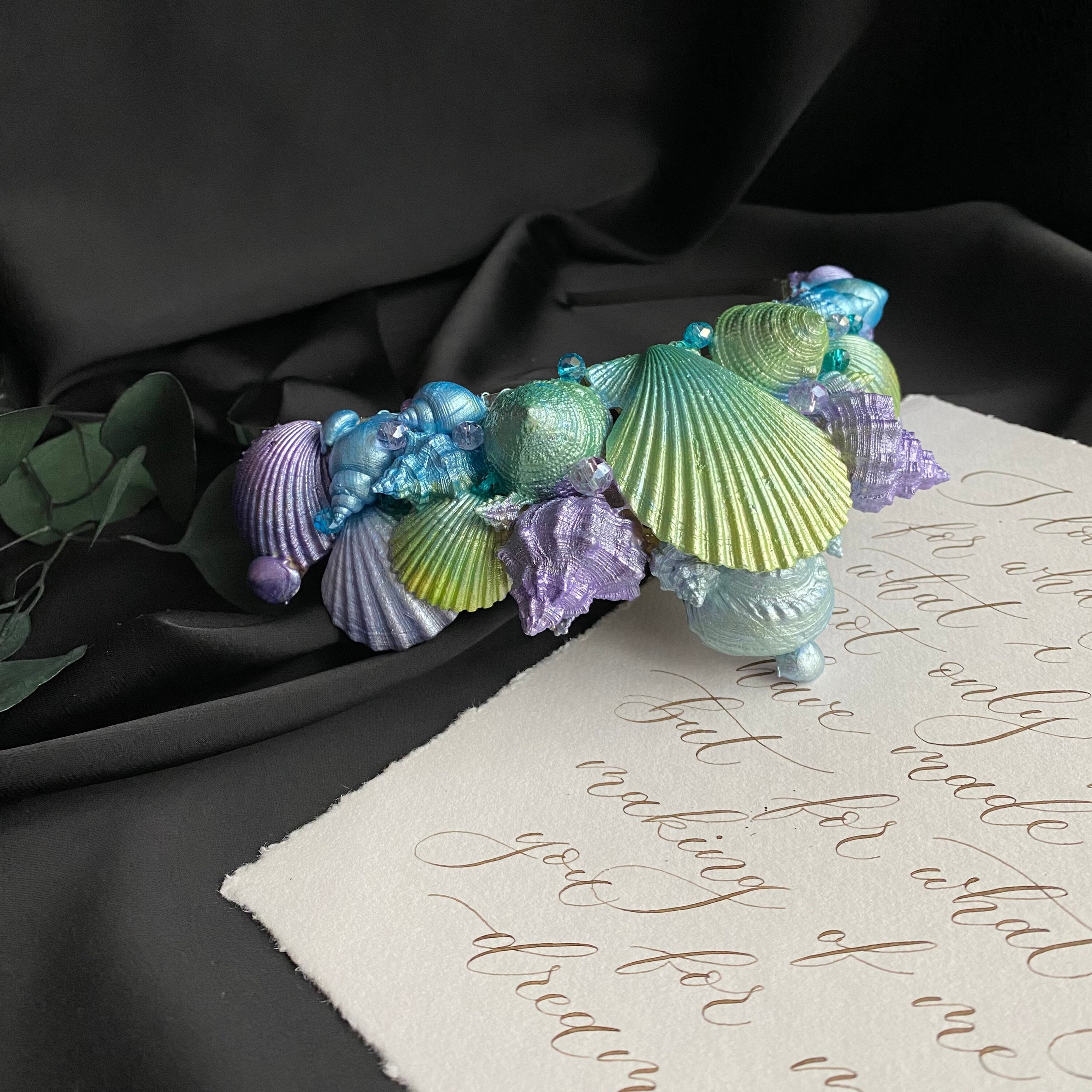 Blue Mermaid Crown Seashell Crown Seashell Tiara Ocean Hair - Etsy