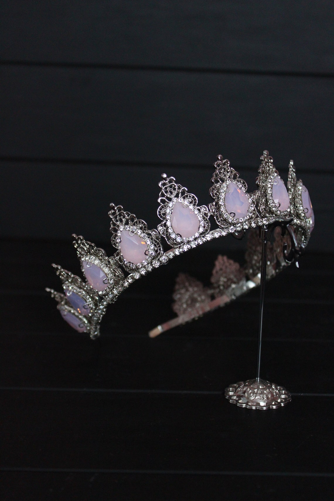 Pink Tiara Crystal Bridal Tiara Blush Bridal Jewelry Diadema - Etsy
