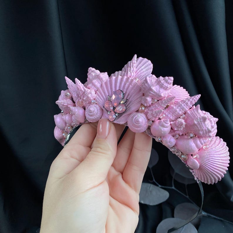 Pink Seashell Crown - Etsy