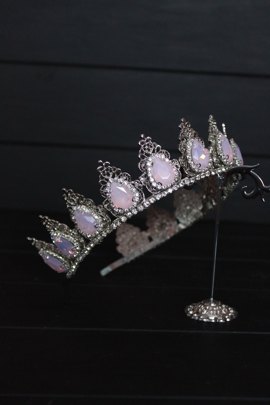 Pink Tiara Crystal Bridal Tiara Blush Bridal Jewelry Diadema - Etsy