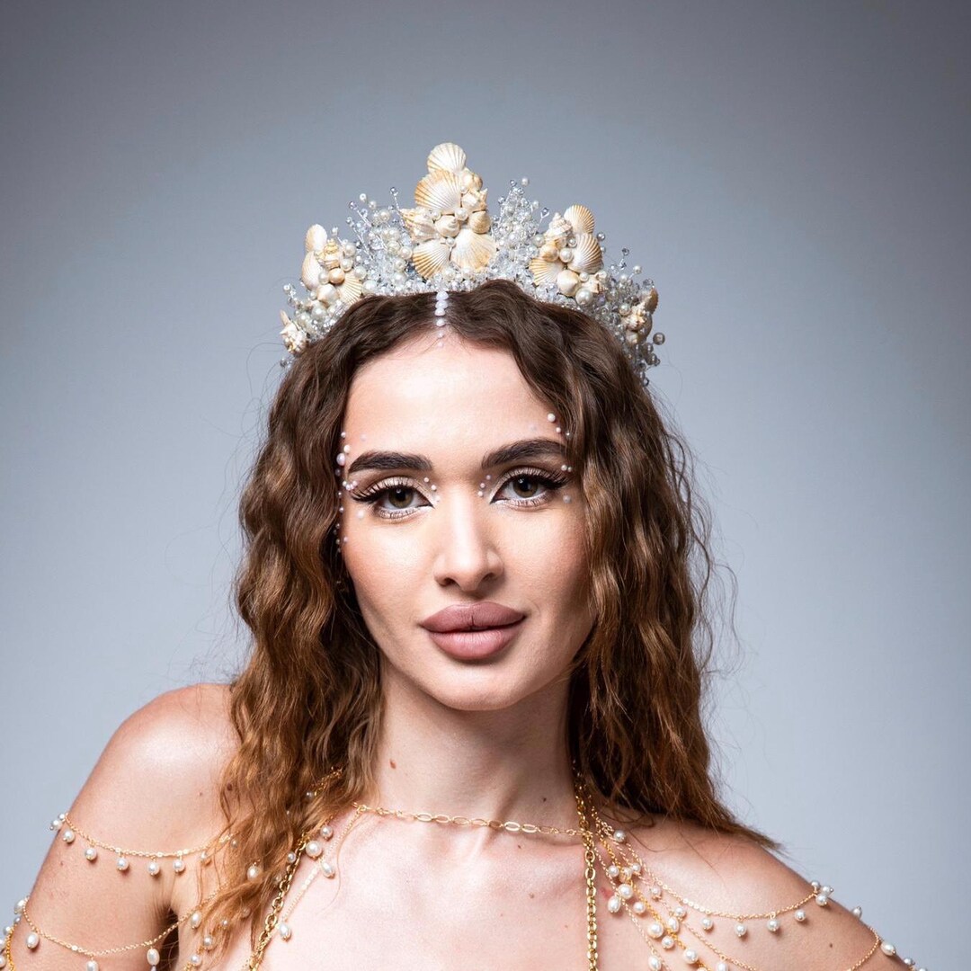 Gold Mermaid Crown Adult Mermaid Crown Mermaid Costume Accessory ...