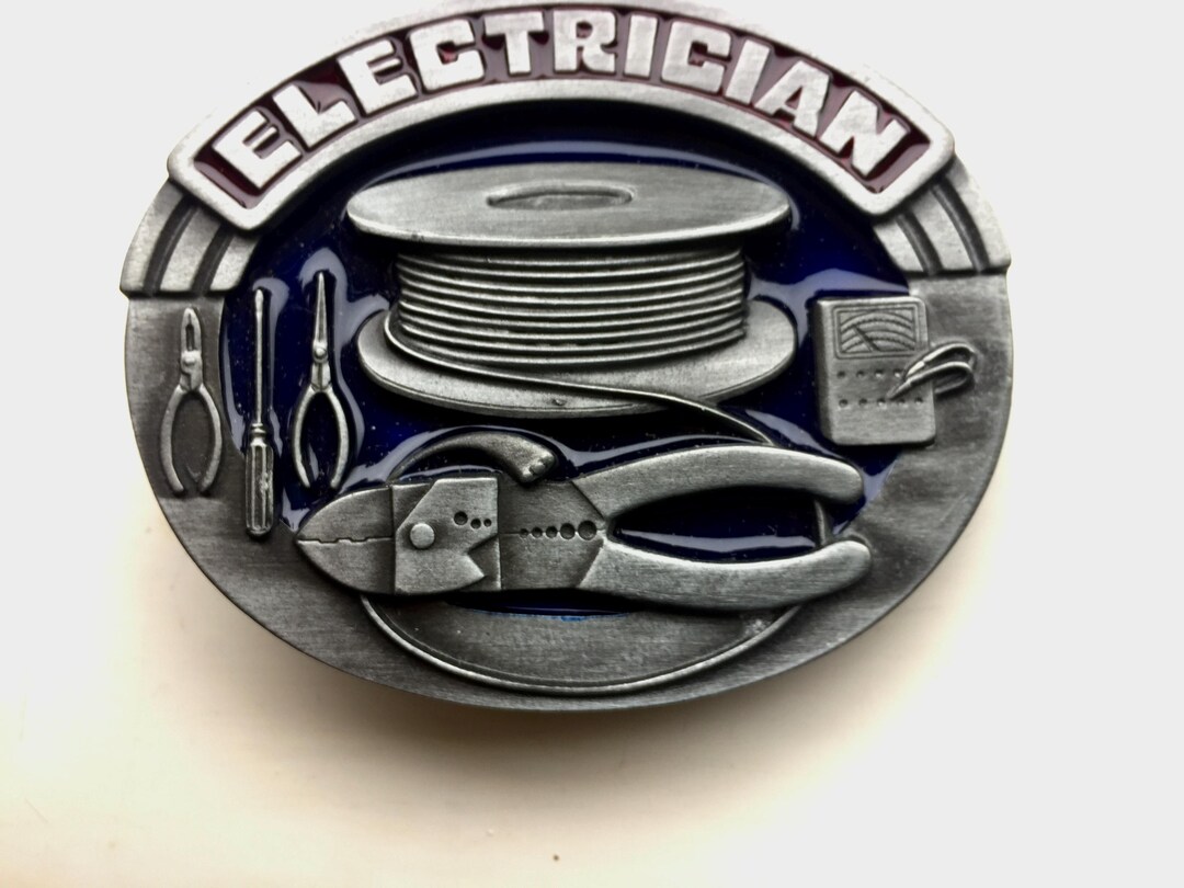 Electrician Belt Buckle. - Etsy