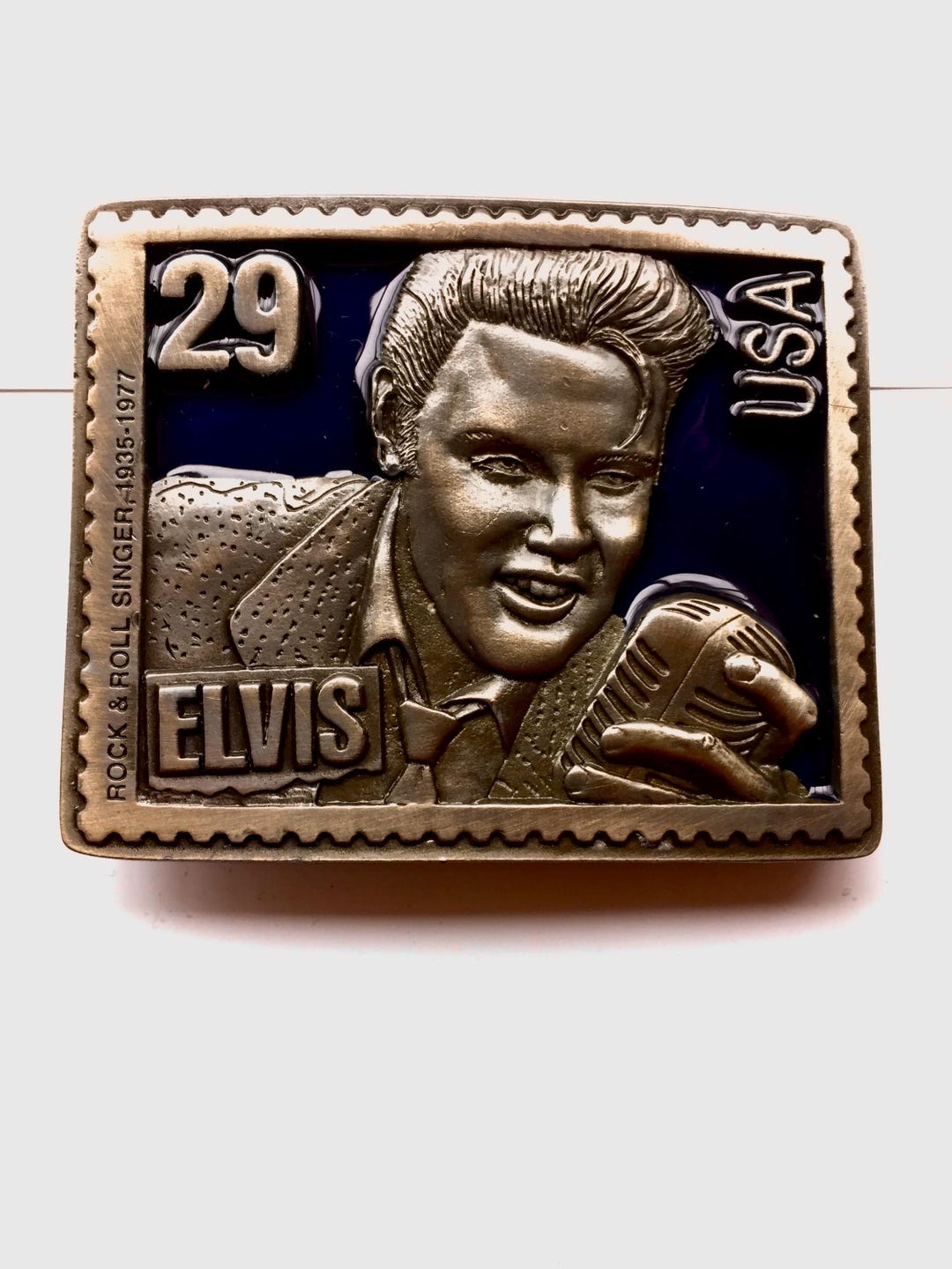 Elvis Belt Buckle the King of Rock and Roll. - Etsy