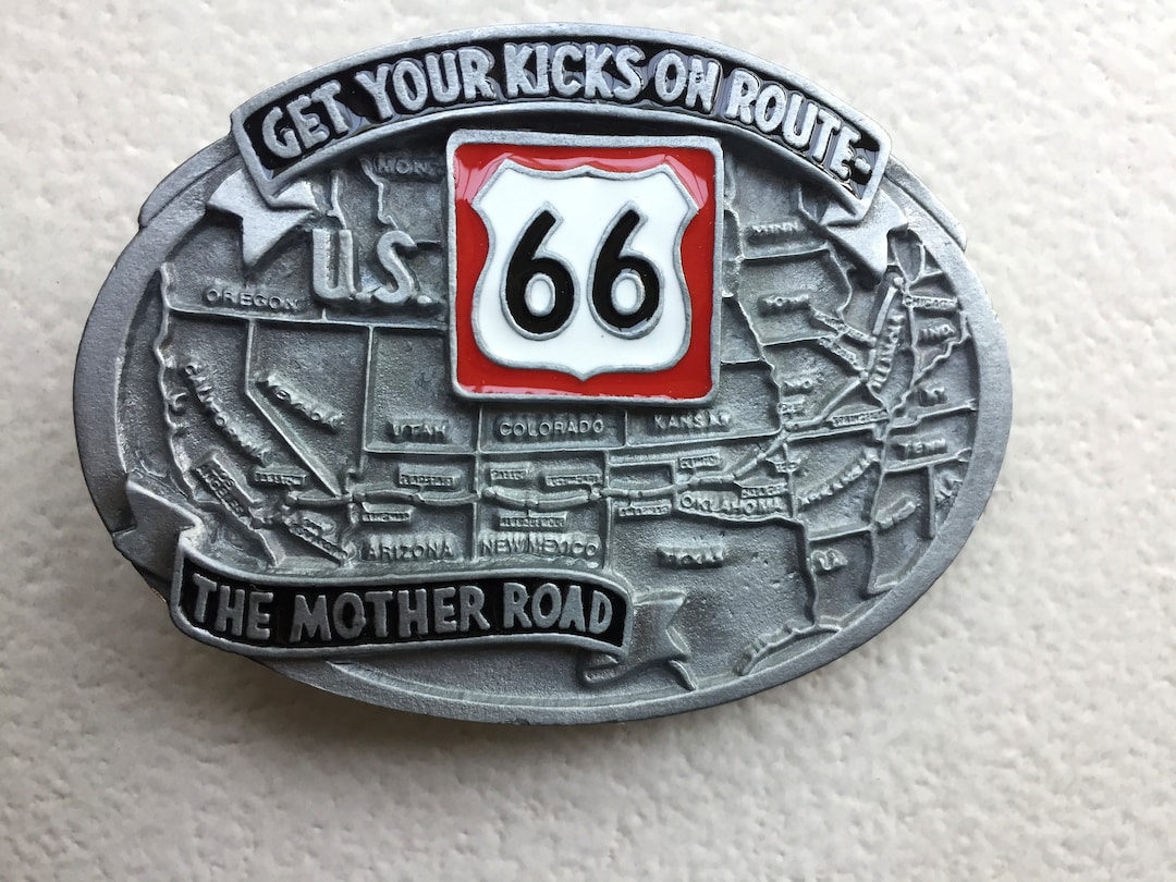 Route 66 Belt Buckle USA the Mother Road. - Etsy
