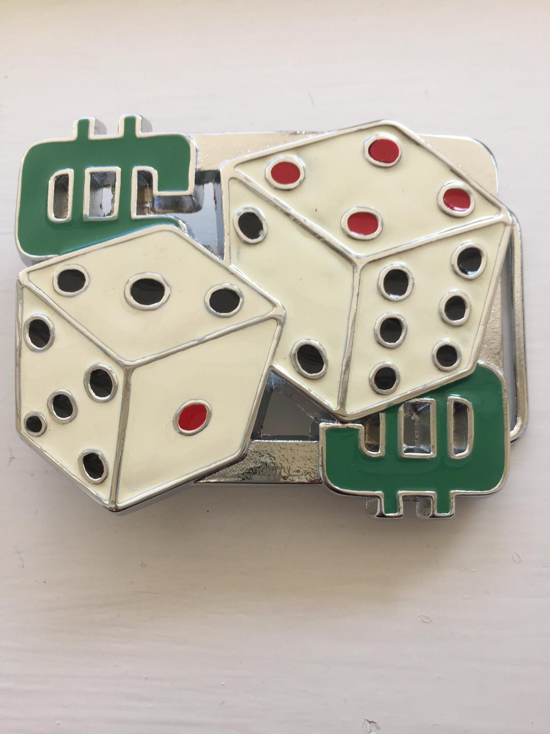 Dice Belt Buckle Solid Brass Gambler Buckle. - Etsy