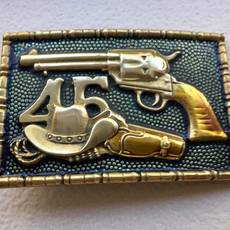 Vintage Colt Belt Buckle - Etsy