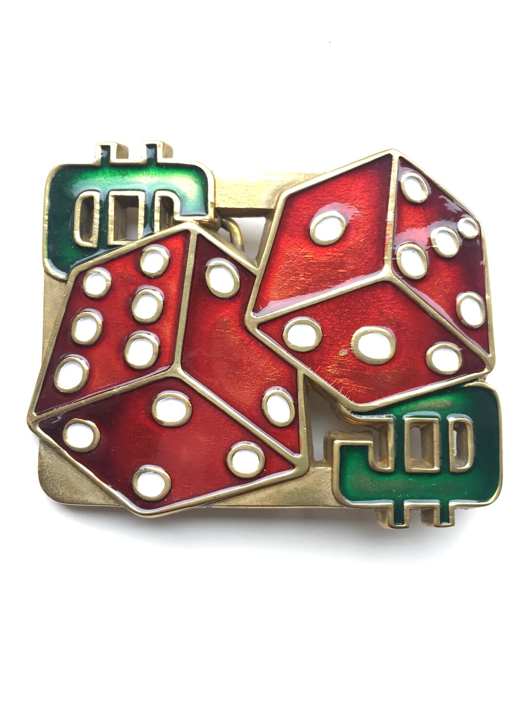 Dice Belt Buckle Solid Brass Gambler Buckle. - Etsy