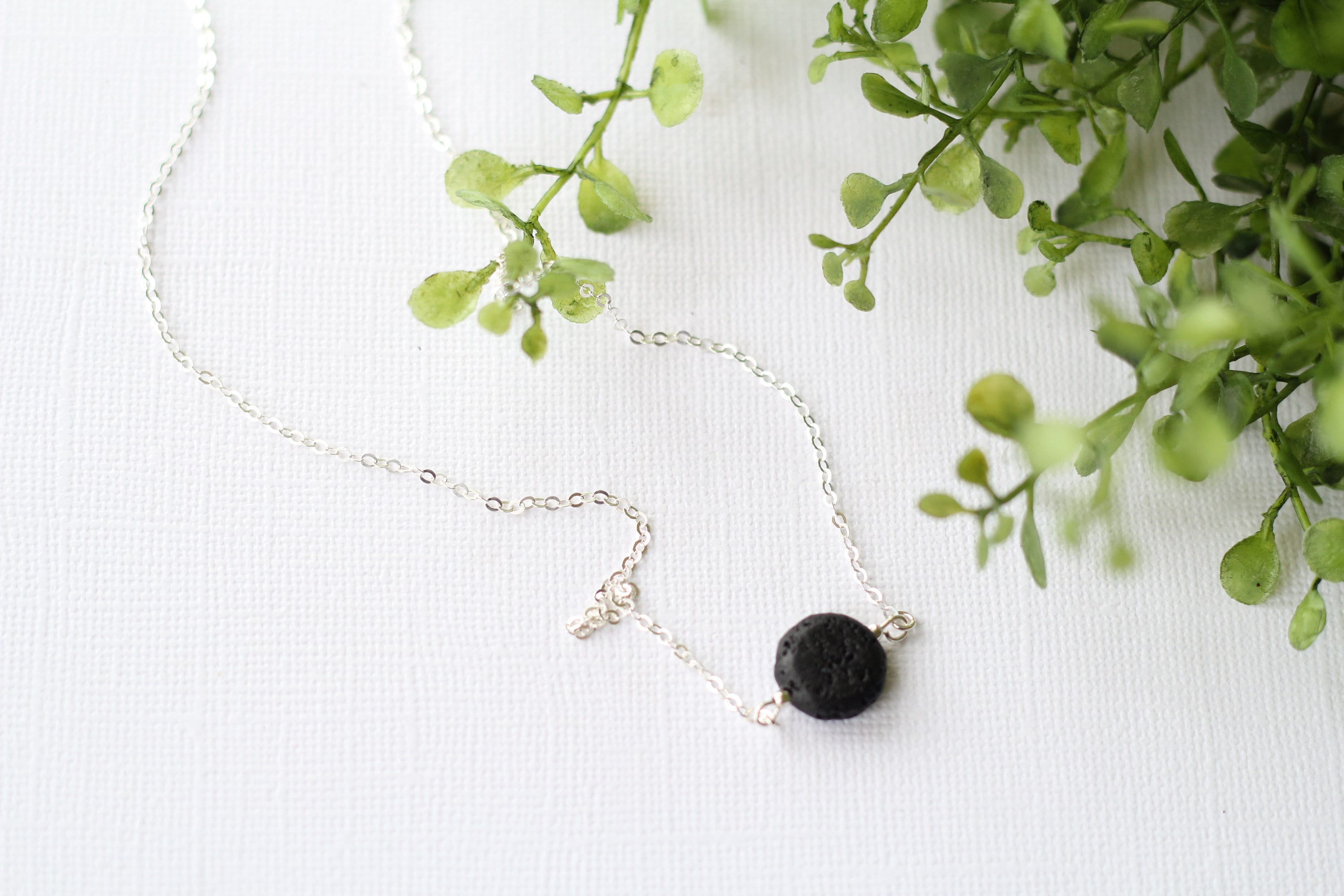 Aromatheraphy Necklace-lava Bead Necklace-essential Oil Necklace ...