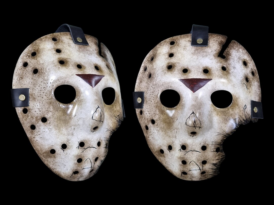 Mask Hockey Part 7 Jason Cosplay Leather Straps Collectible Horror ...