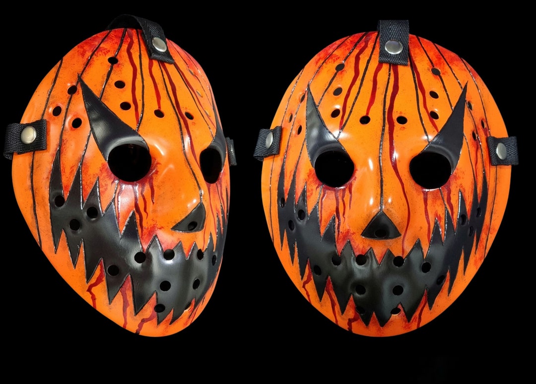 Mask Hockey Jason Version Pumpkin Bloody 2. Collectible, Horror Costume ...