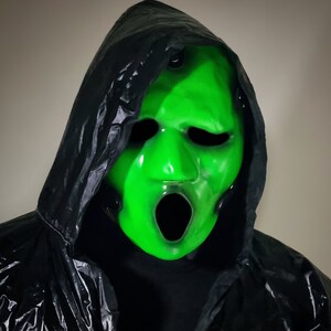 New Exclusive Ghostface Brandon J Neon Green Custon Cosplay Collectible ...