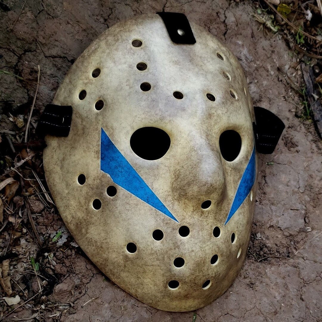 Mask Hockey Jason Part 5 Horror Costume Realistic Effects. - Etsy
