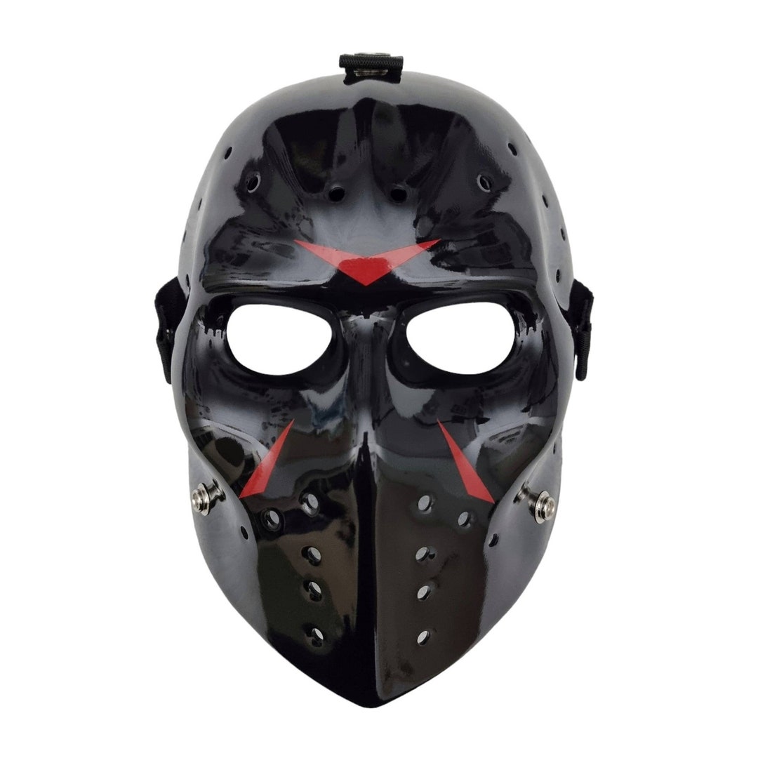 Mask Goalie Vintage Hockey Glossy Black Version Friday the 13th ...