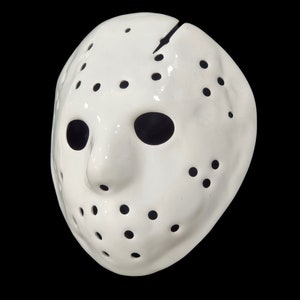Hockey Mask Kit Jason Part 8 Precut Blank + Straps +chevrons. Leather ...