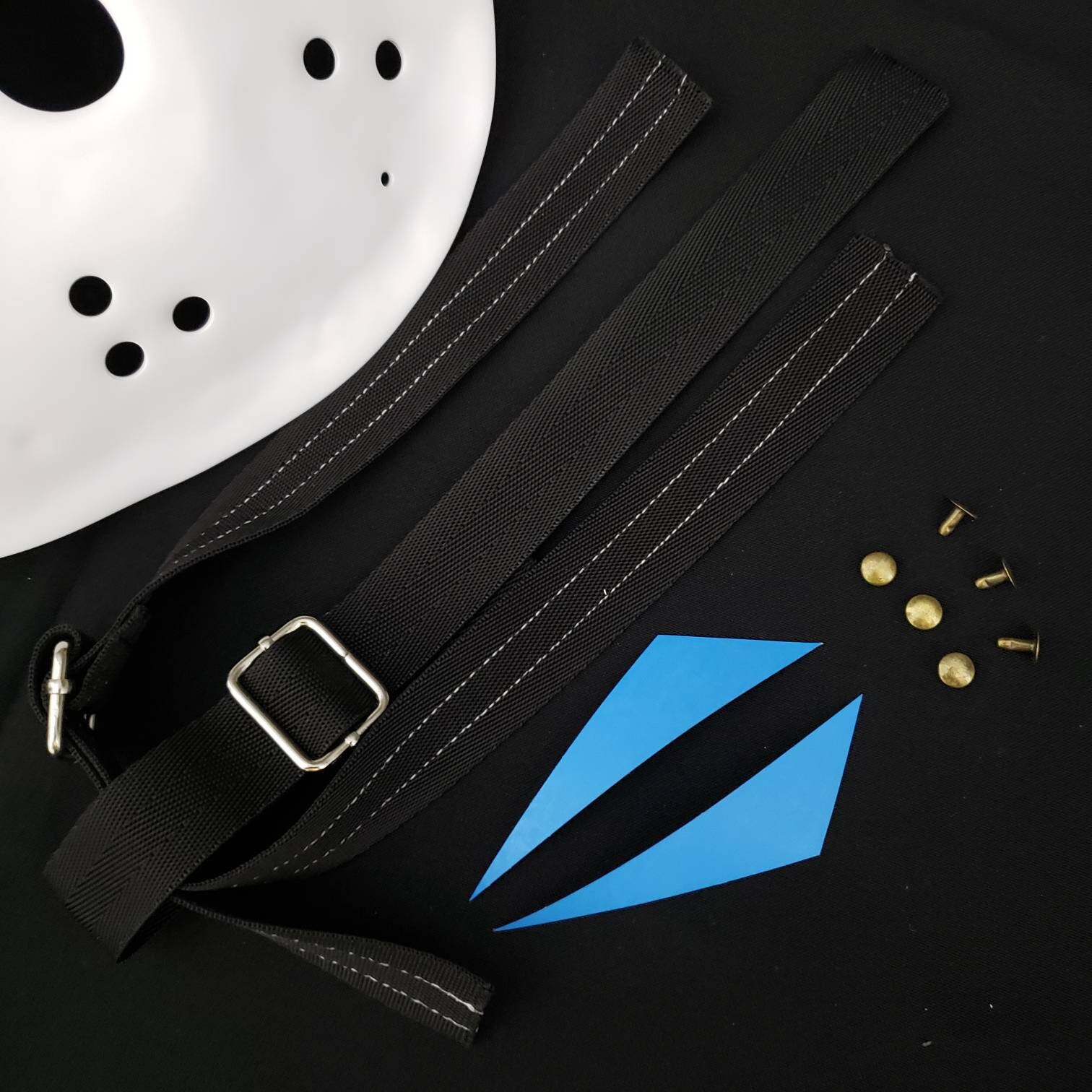 Mask Jason Part 5 precut blank straps chevrons Friday the | Etsy