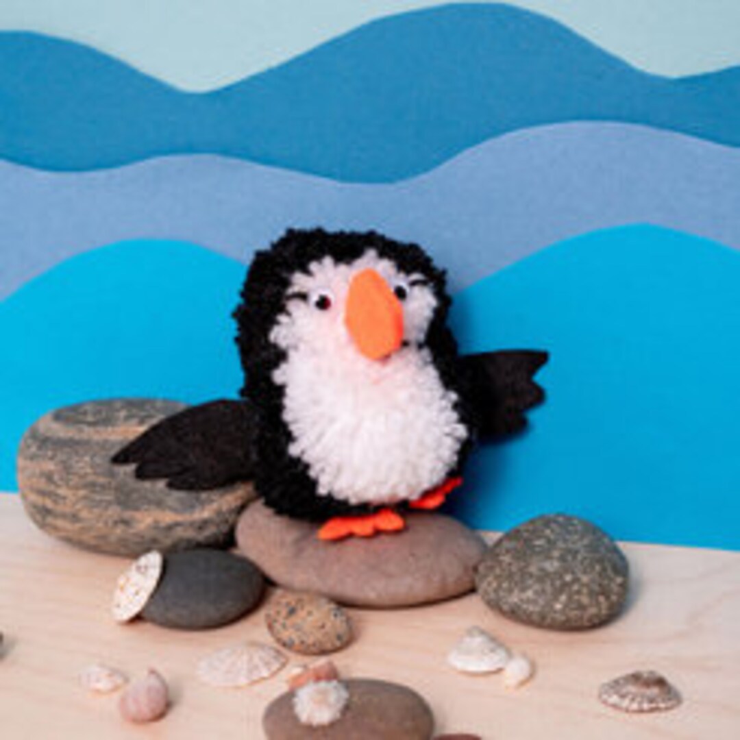 Pom Pom Puffin Craft Kit - Etsy