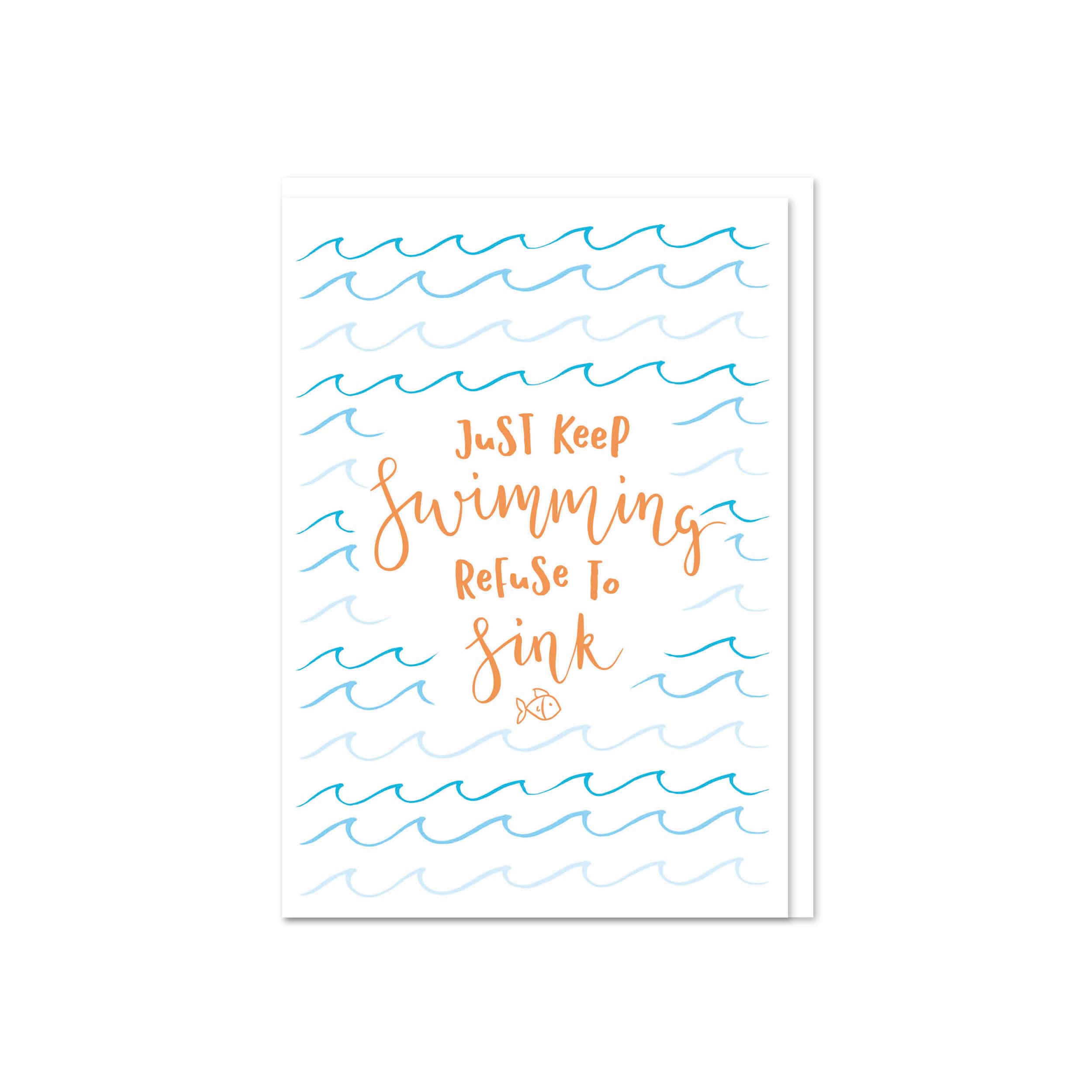 Keep Swimming Card - Etsy