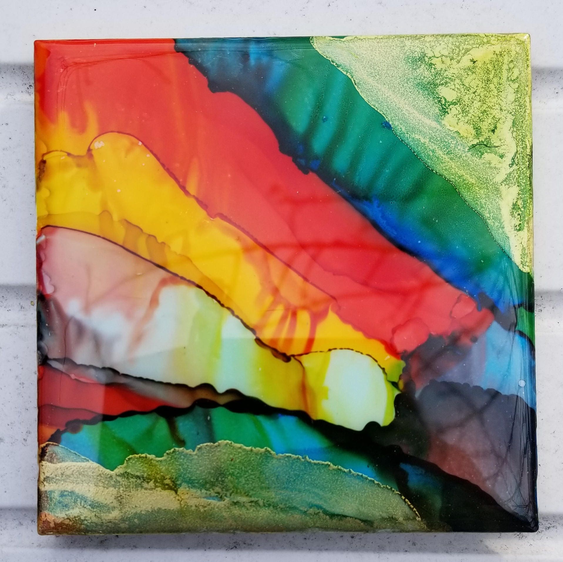 Inkscape Coaster Set primary Colors - Etsy