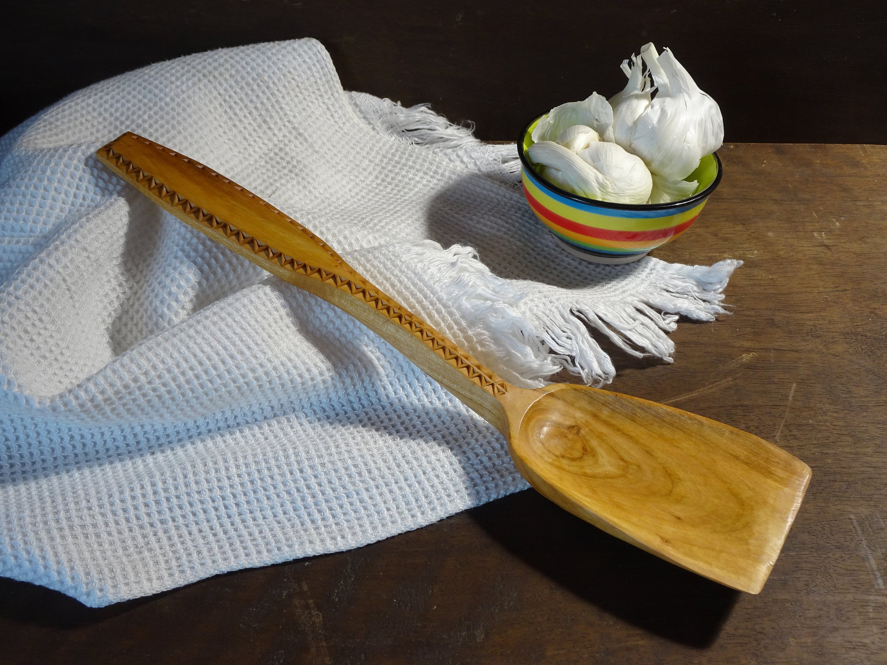 Buy Extra Large Cooking and Serving Spatula, Wooden Spatulas Handmade ...