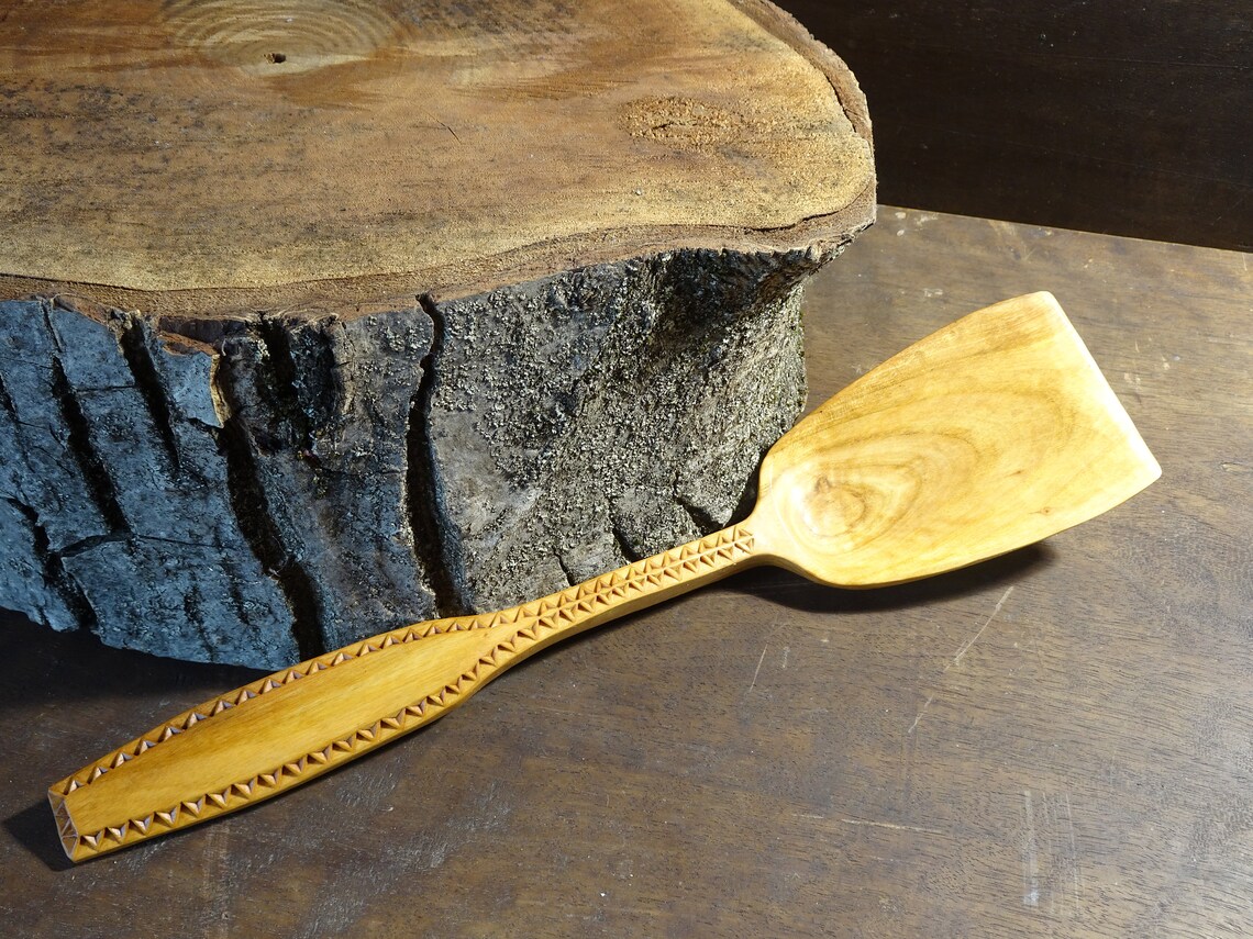 Buy Extra Large Cooking and Serving Spatula, Wooden Spatulas Handmade ...