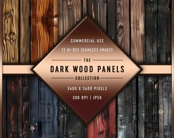 The Rustic Wood Grain Collection | 12 High-resolution Seamless Digital ...