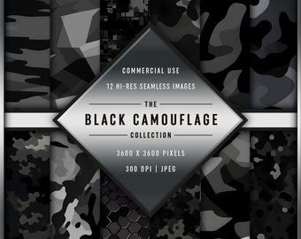 The Army Camouflage Collection II | 12 High-resolution Seamless Digital ...