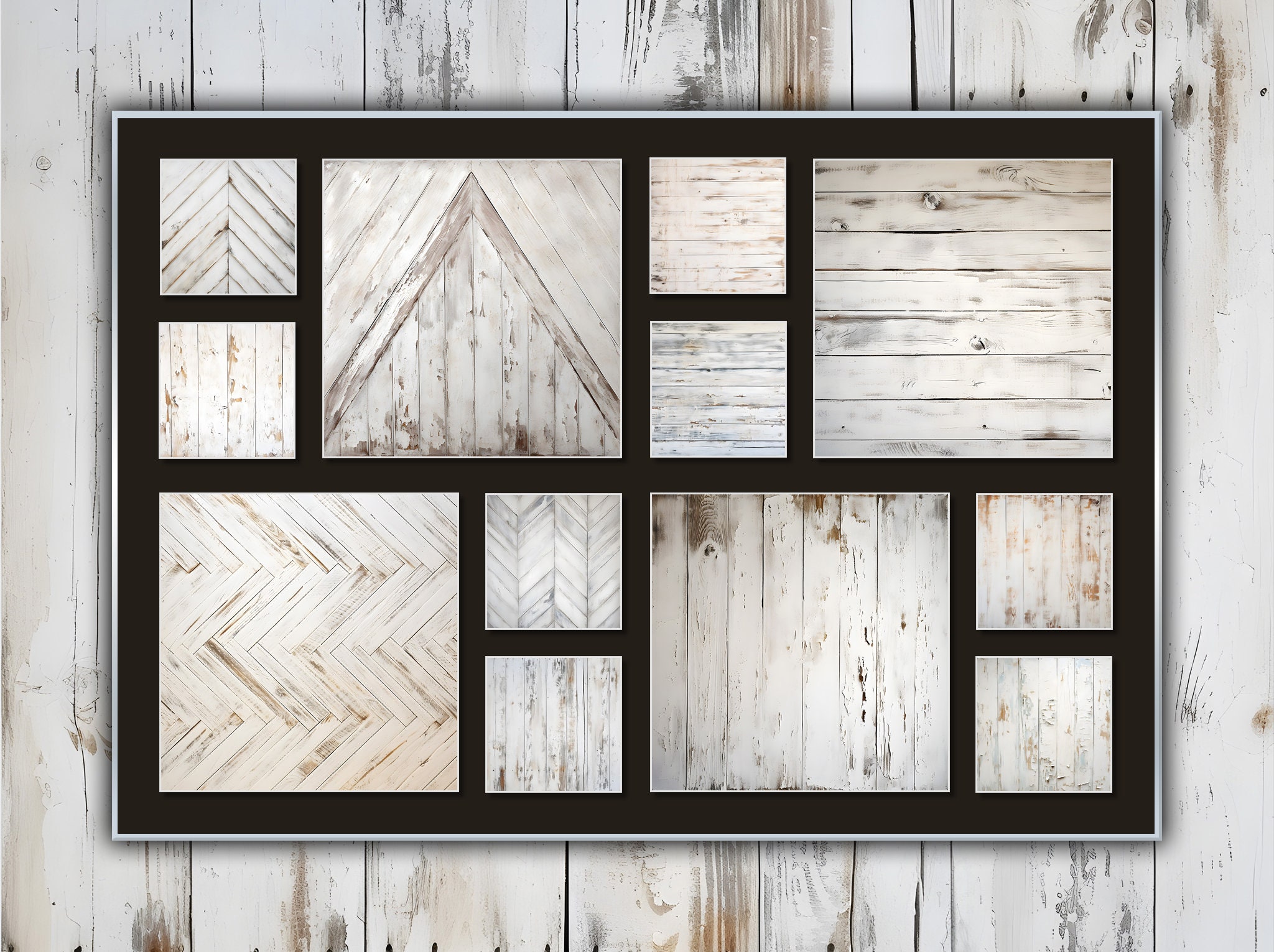 The White Wood Panel Collection | 12 High-resolution Digital Papers - Etsy