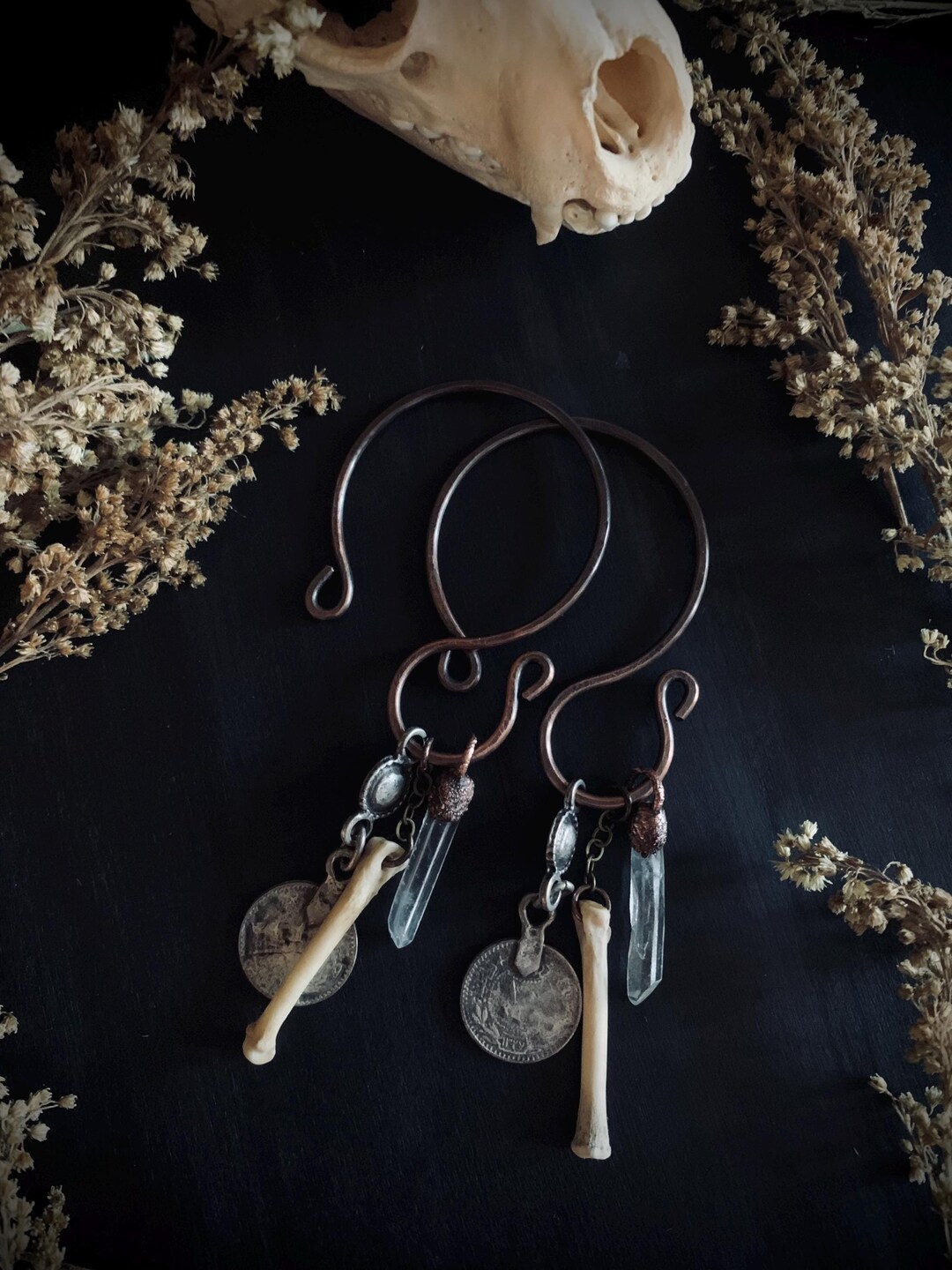 Curvy Copper Ear Hanger Hoops - Etsy