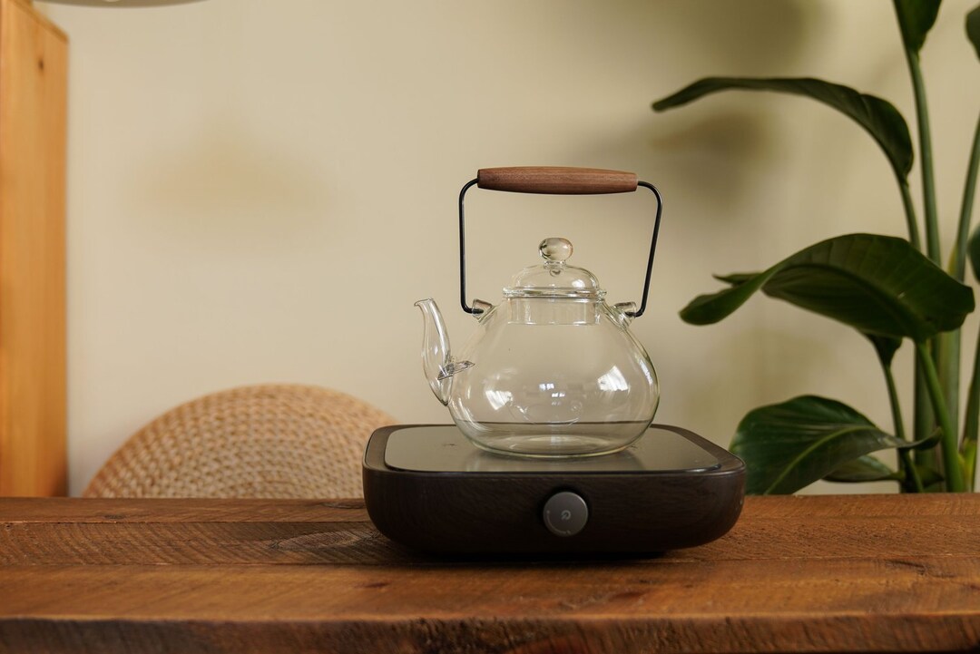 Glass Kettle With Wood Overhead Design - Etsy