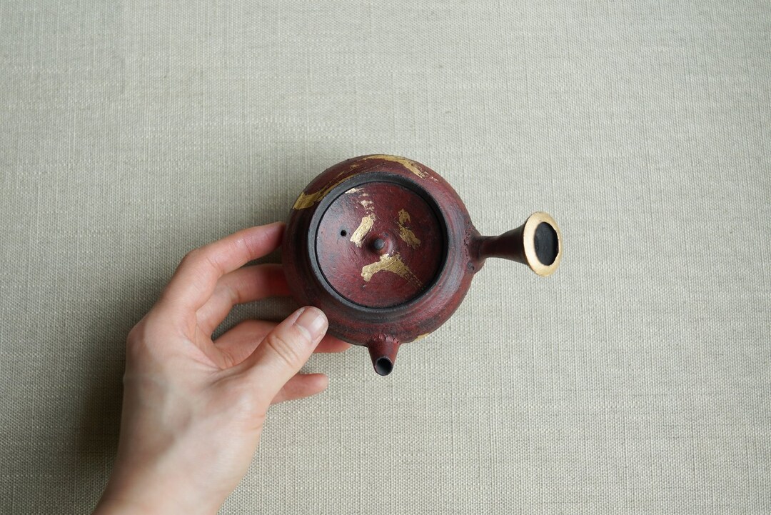 Handmade Iron Red Side Handle Teapot (round) - Etsy