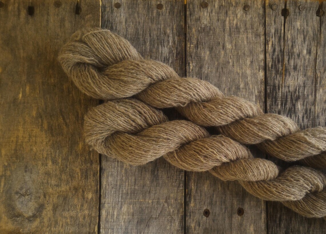 Burlap Brown 100% Wool Recycled Yarn - Etsy