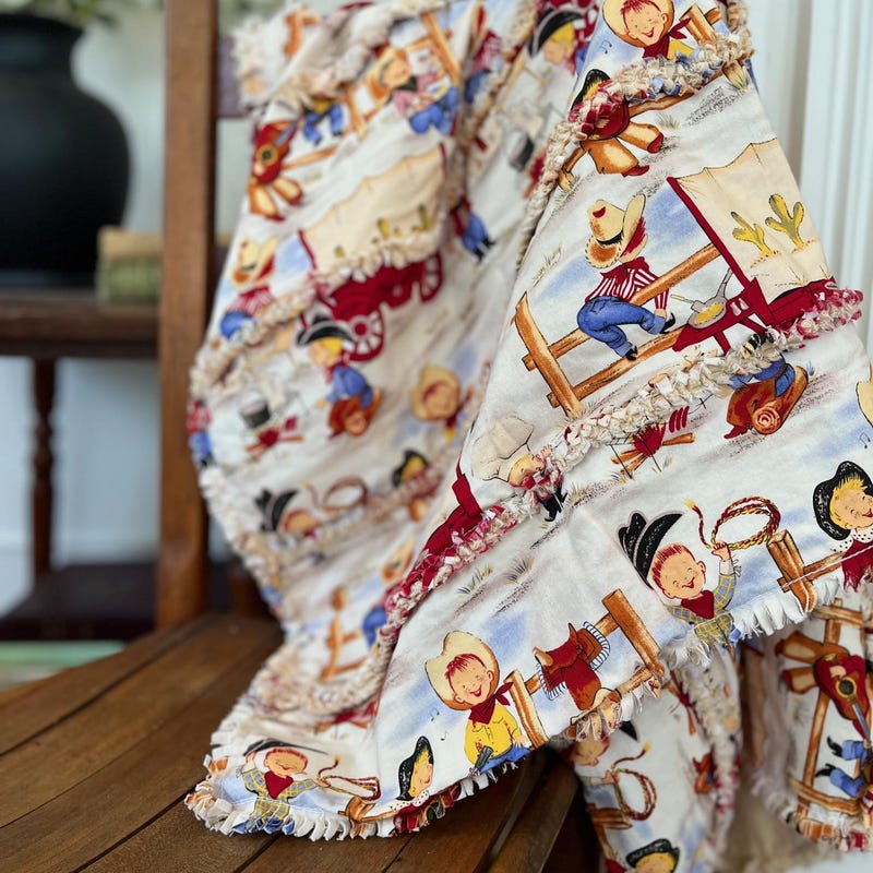 Cowboy Baby Quilt - Etsy